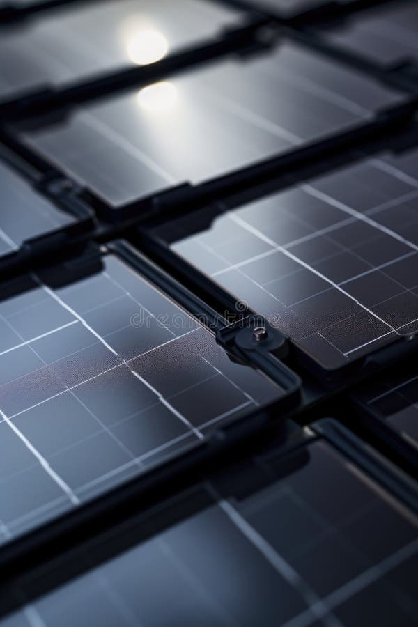 Close-up Solar Panels stock image. Image of carbon, technology - 363784193