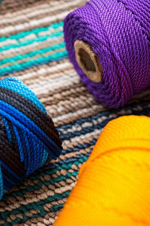 Close Up of Some Different Colorful Rolls of Thread Stock Image - Image ...