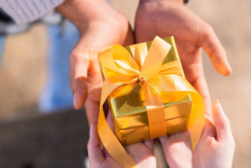 Some Hands that Give a Gift Stock Image - Image of date, emotional ...