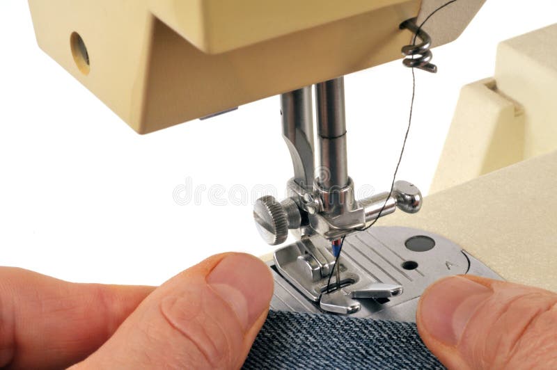 Sewing Work with a Sewing Machine Stock Photo - Image of tool, close ...