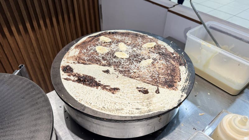 Close Up of Someone Making Crepes Stock Photo - Image of closeup, tasty ...