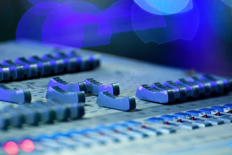 Sound equalizer in studio stock image. Image of equalizer - 107567323