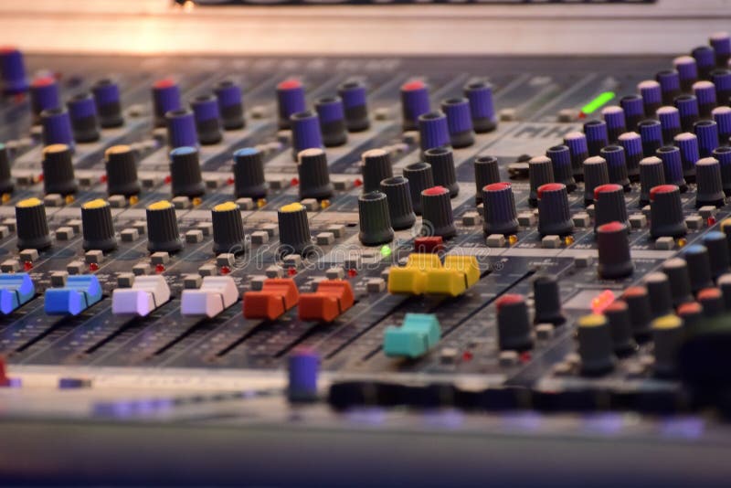 Sound equalizer in studio stock photo. Image of balance - 107568108