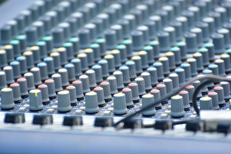 Sound equalizer in studio stock image. Image of music - 107568147