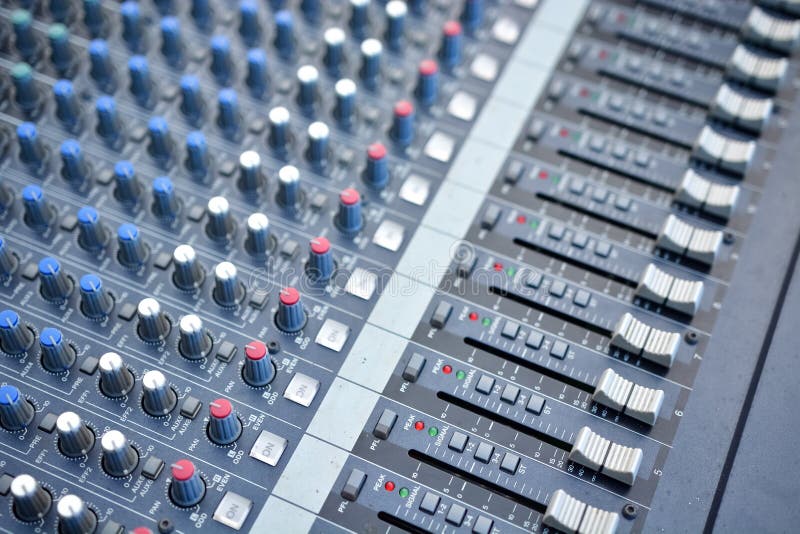 Sound equalizer in studio stock image. Image of equalizer - 107568405
