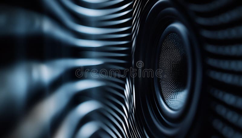 Close-up of Sound Waves Coming from a Loudspeaker Stock Image - Image ...