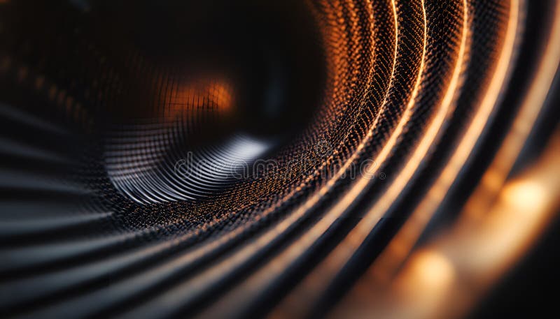 Close-up of Sound Waves Coming from a Loudspeaker Stock Image - Image ...
