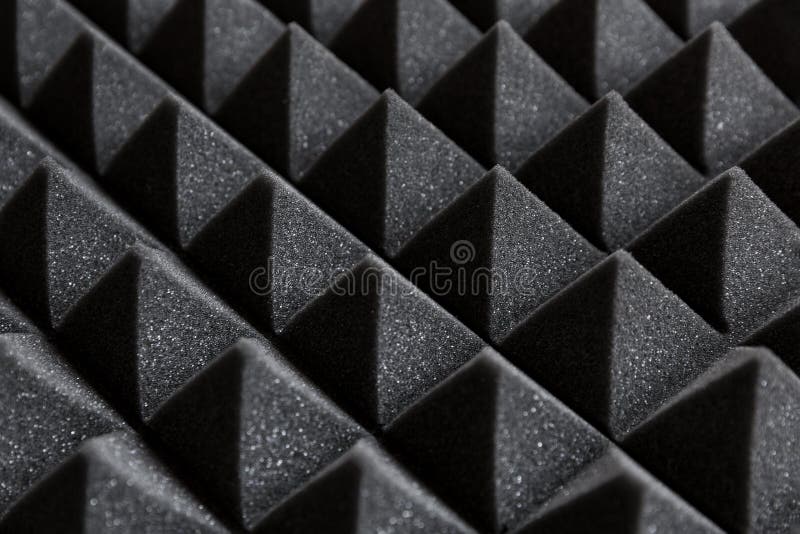 Close-up of Soundproofing Foam Panel. Audio Soundproofing Stock Image ...