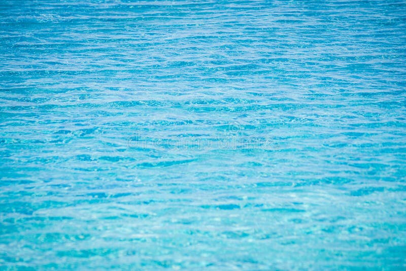 Close Up of Sparkling Blue Water with Wave Surface in Swimming Pool ...