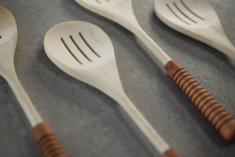 Close Up of Spatulas Arranged Side by Side Stock Photo - Image of ...
