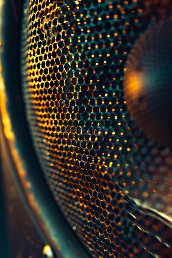 Close Up of a Speaker with a Mesh Grill Stock Image - Image of grill ...