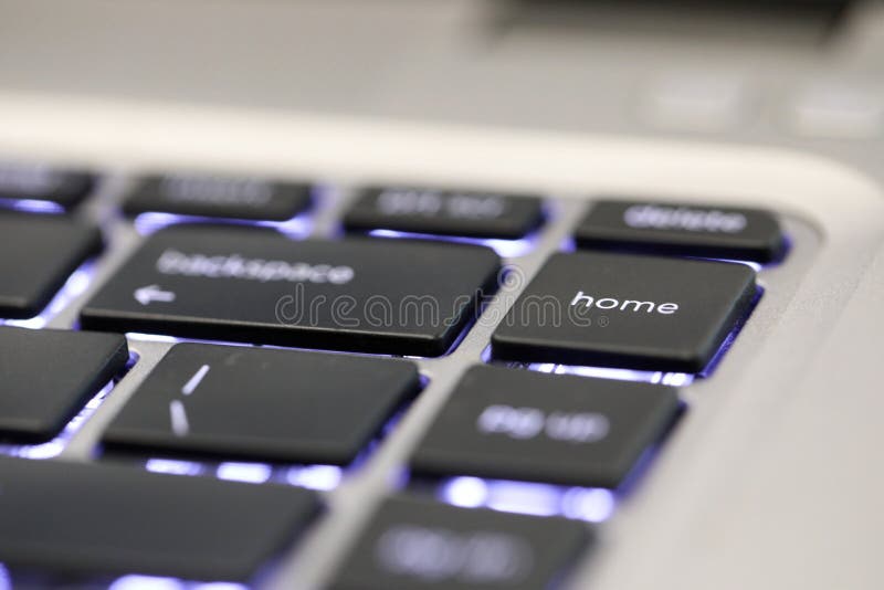 Illuminated Computer Keyboard Keys or Characters with Meaning and ...