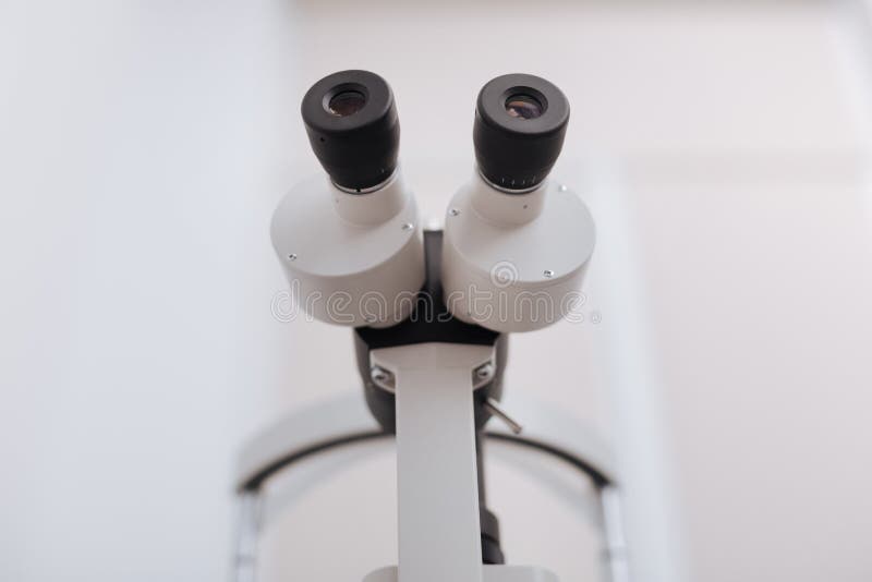 Close Up of a Special Eye Examination Device Stock Photo - Image of ...