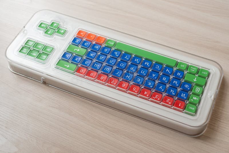 Close-up of a Specialized Computer Keyboard for People with Cerebral ...