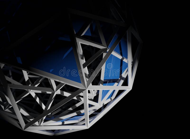 Close Up Sphere Colors with a Blue Scene Stock Illustration ...