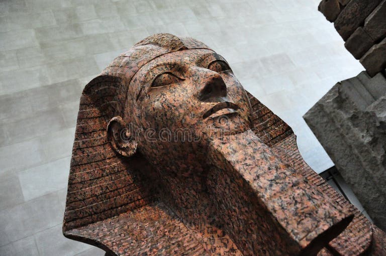 Close up of a sphinx head editorial photography. Image of museum - 19435502