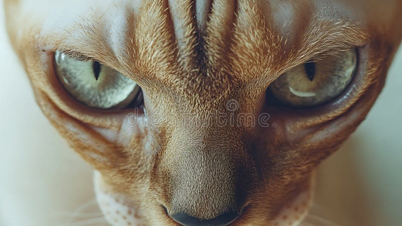 Close up sphynx cats face stock image. Image of sharp - 368353161