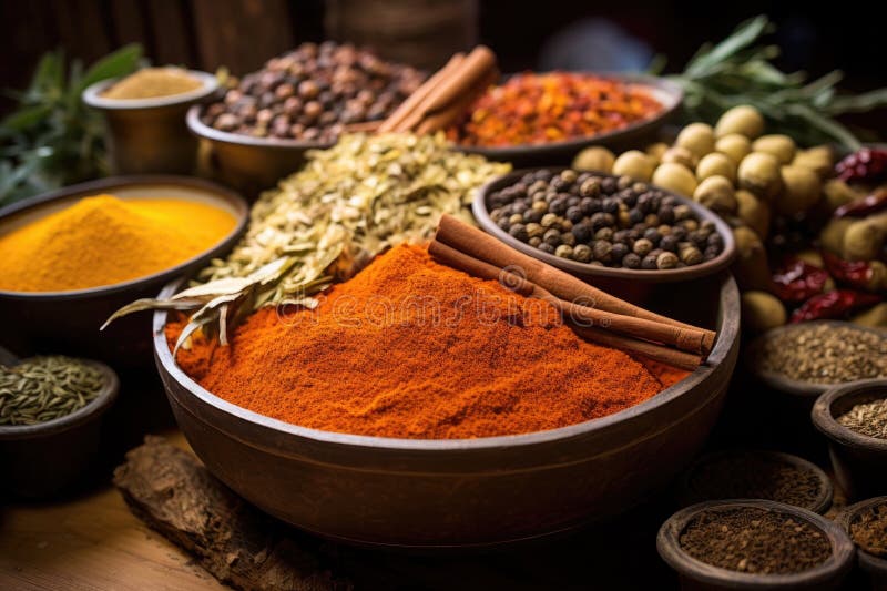 Close-up of Spices Used in Sauce-making Stock Photo - Image of food ...