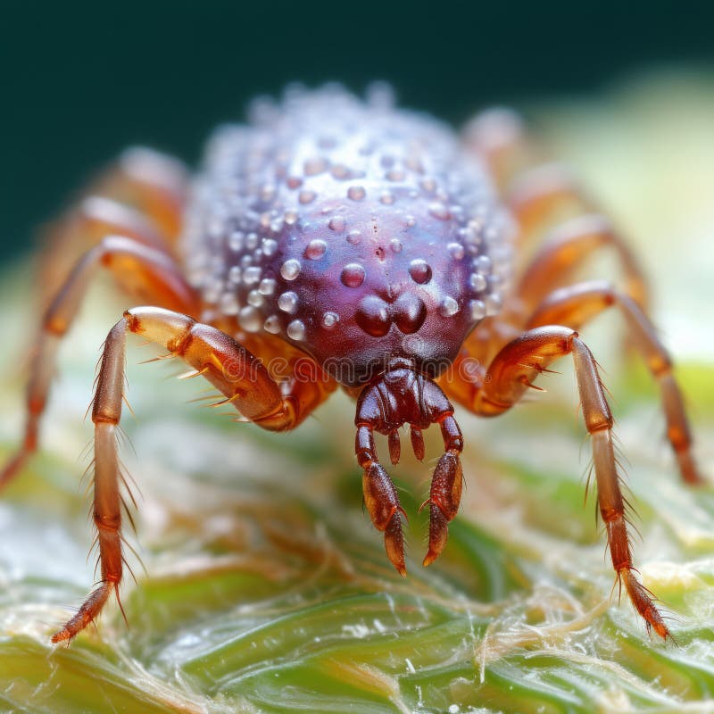 Photo of a Spider on a Leaf Created with Generative AI Technology Stock ...