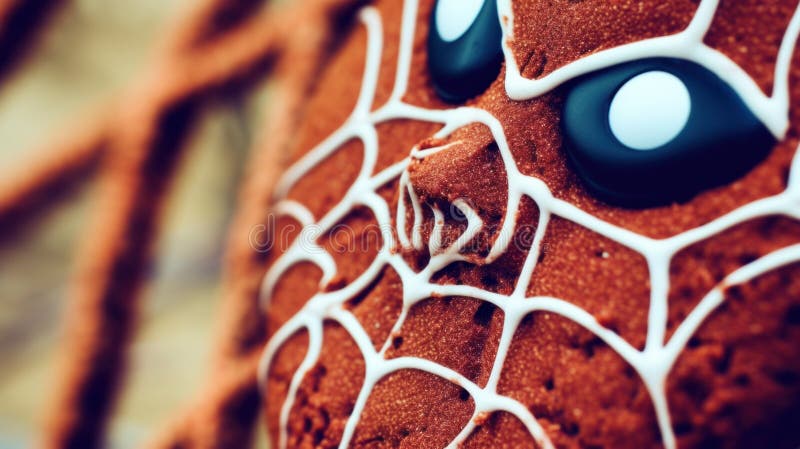 A Close Up of a Spider - Man Cake with White Icing. Generative AI Image ...