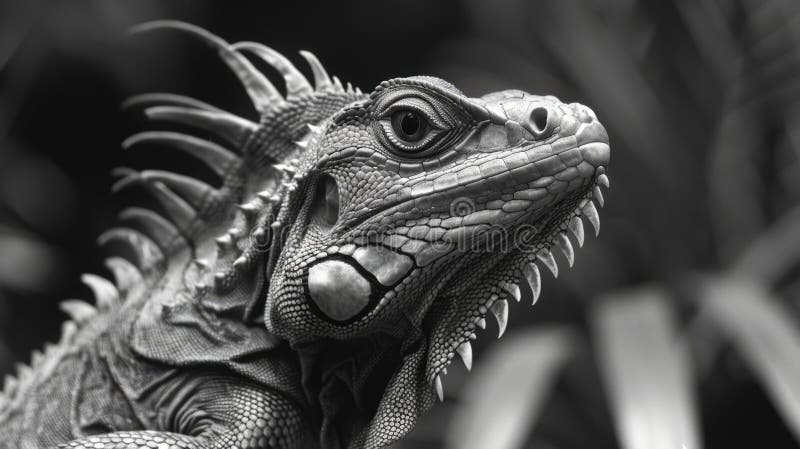 Close-up of a spiky lizard stock photo. Image of scales - 371841642