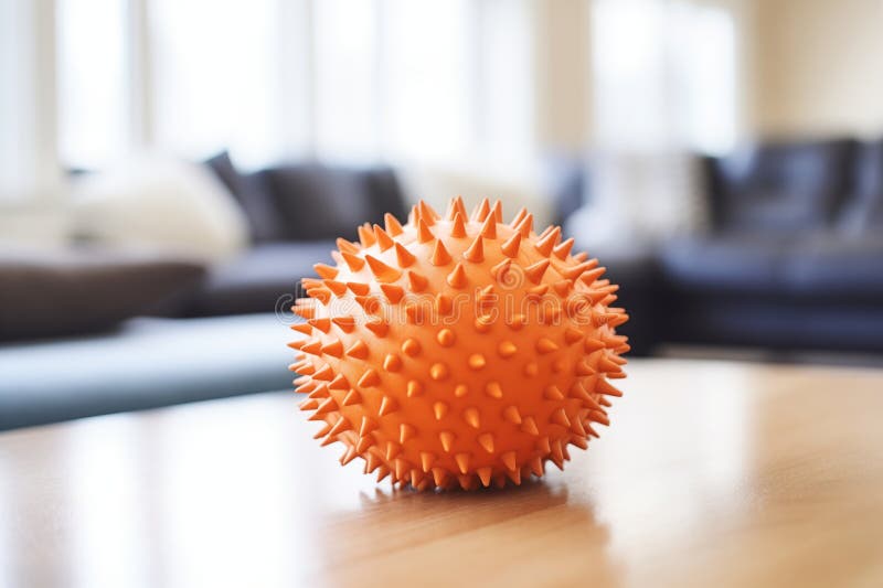 Close-up of Spiky Therapy Ball Used in Trigger Point Therapy Stock ...