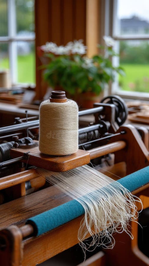 A Spool of Thread and a Needle with a Thread Stock Photo - Image of ...