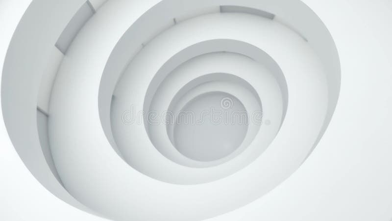 A Close Up of a Spiral Shaped Object with a White Background Stock ...