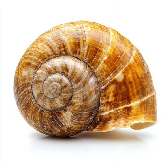 Closeup of a Spiral Snail Shell Stock Illustration - Illustration of ...