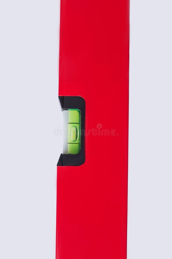 Construction Level Isolated on White Background. Stock Image - Image of ...