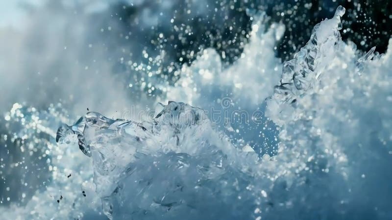 Close-up of Splashing Water, Showing Texture and Movement Stock Video ...