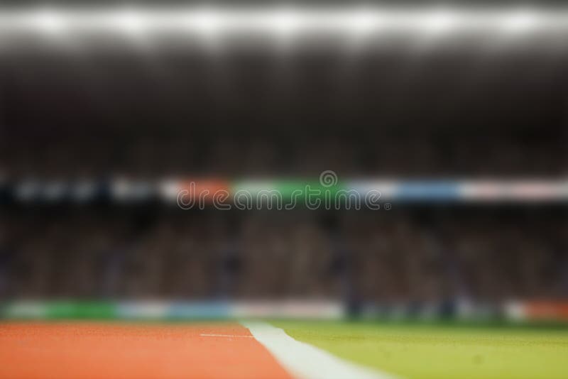 Close Up of Sport Field in a Stadium Stock Illustration - Illustration ...