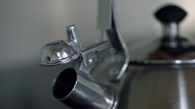 Close-up of the Teapot Spout Stock Footage - Video of handle, burner ...