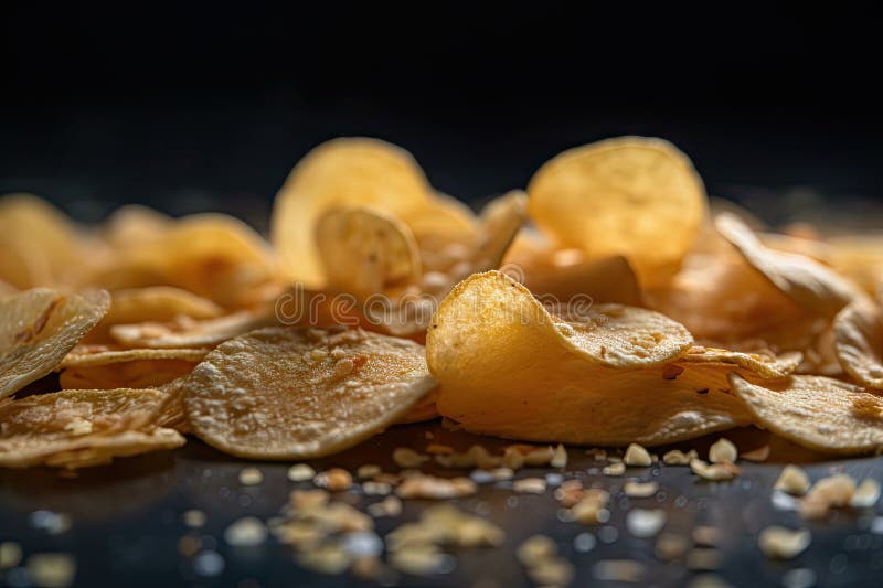 Close-up of Sprinkle Chips with Light and Crispy Texture Stock ...