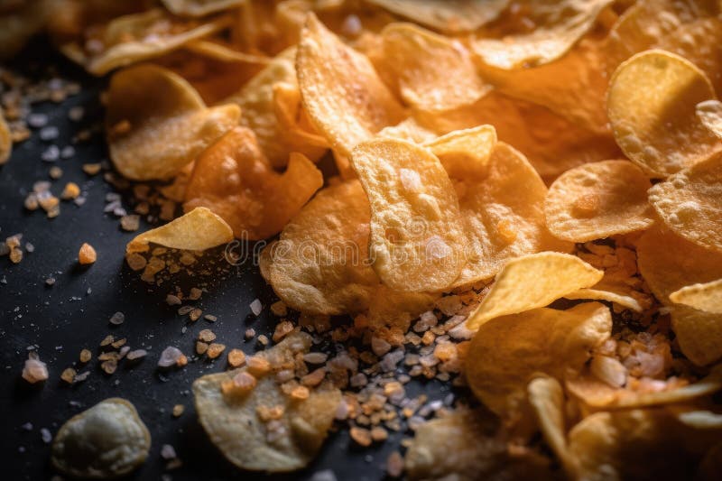 Close-up of Sprinkle Chips with Light and Crispy Texture Stock ...