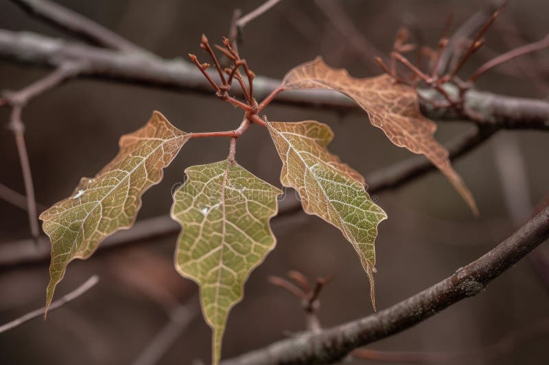 Close-up of Sprouting Tree Leaves, Showcasing Intricate and Delicate ...