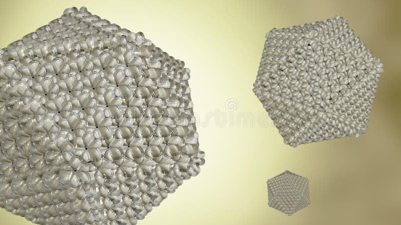 Close Up Sputnik Known As a Virophage Stock Illustration - Illustration ...