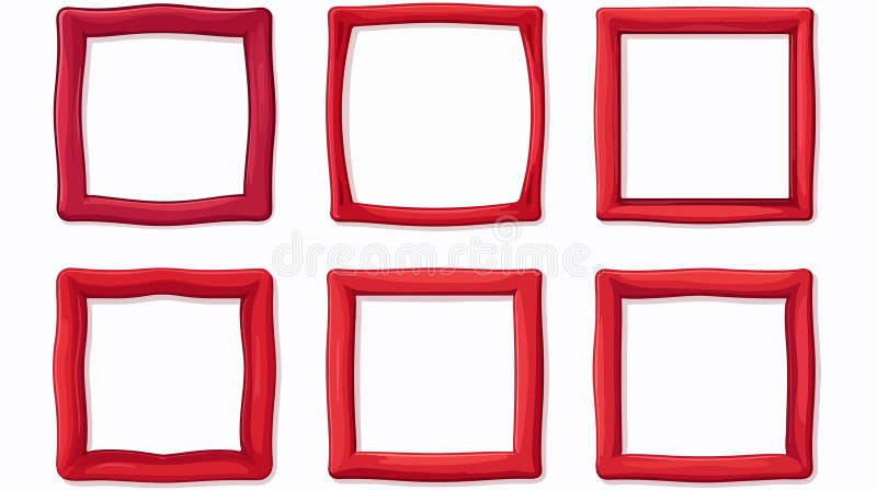Close-up of Square Frames Cartoon Vector Illustration Stock Vector ...
