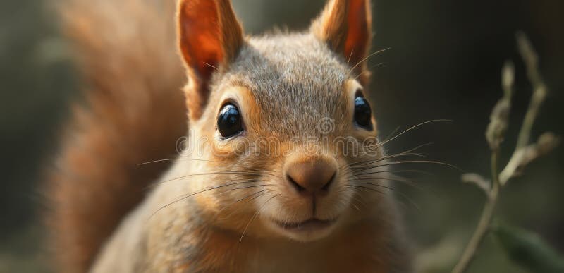 A Close Up of a Squirrel Looking at the Camera Stock Image - Image of ...