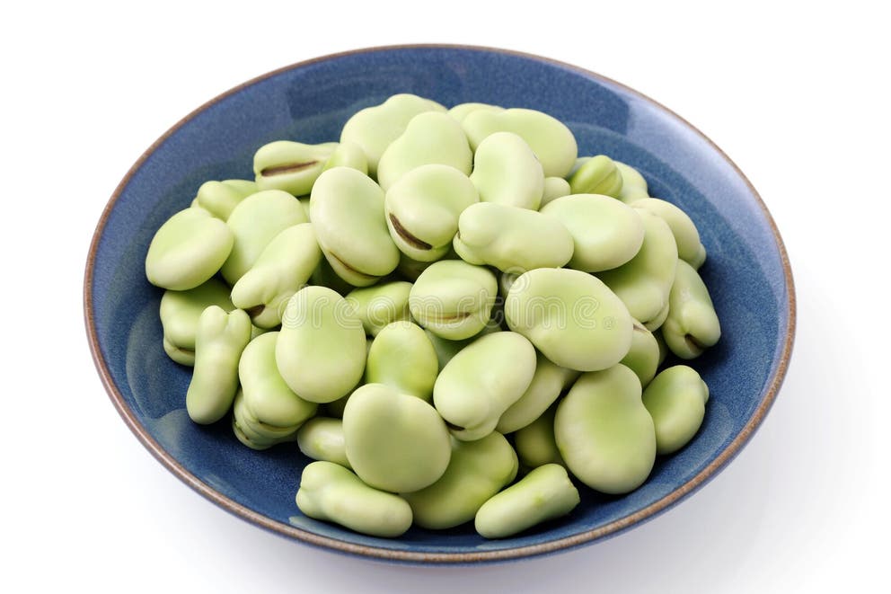 Stack of Broad Beans in a Plate Stock Image - Image of bean, crop ...