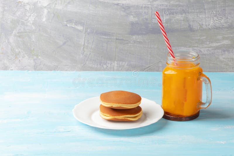 Stack Dorayaki Japanese Pancake Sandwich Stock Image - Image of closeup ...