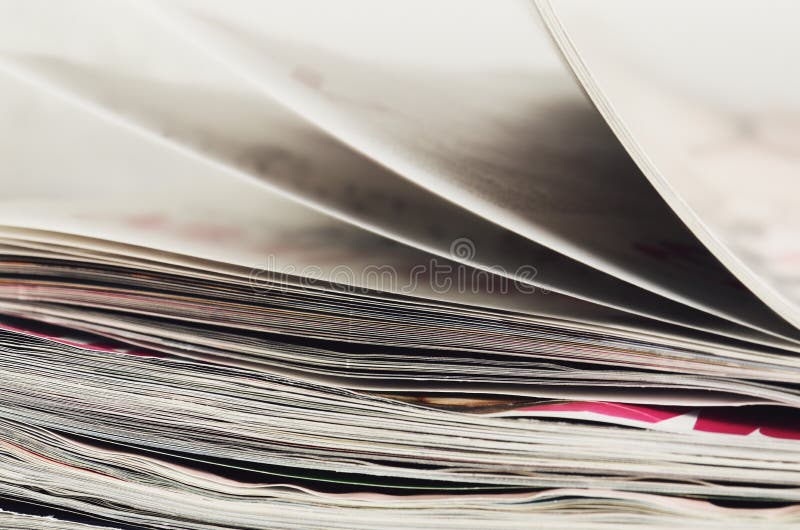 Close-up Stack of Magazines To Turn Pages Stock Image - Image of learn ...