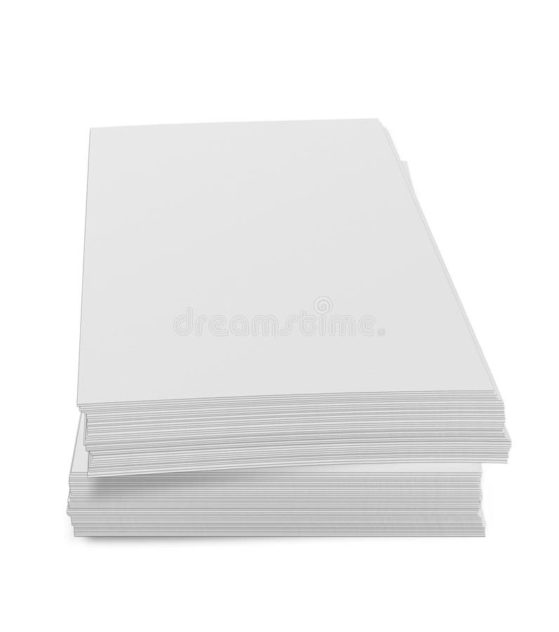 Stack of paper stock photo. Image of isolated, document - 18357430
