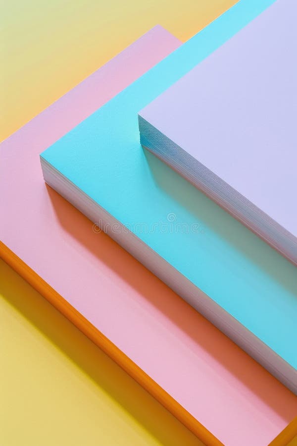 Close Up of a Stack of Papers on a Table. Useful for Office and ...