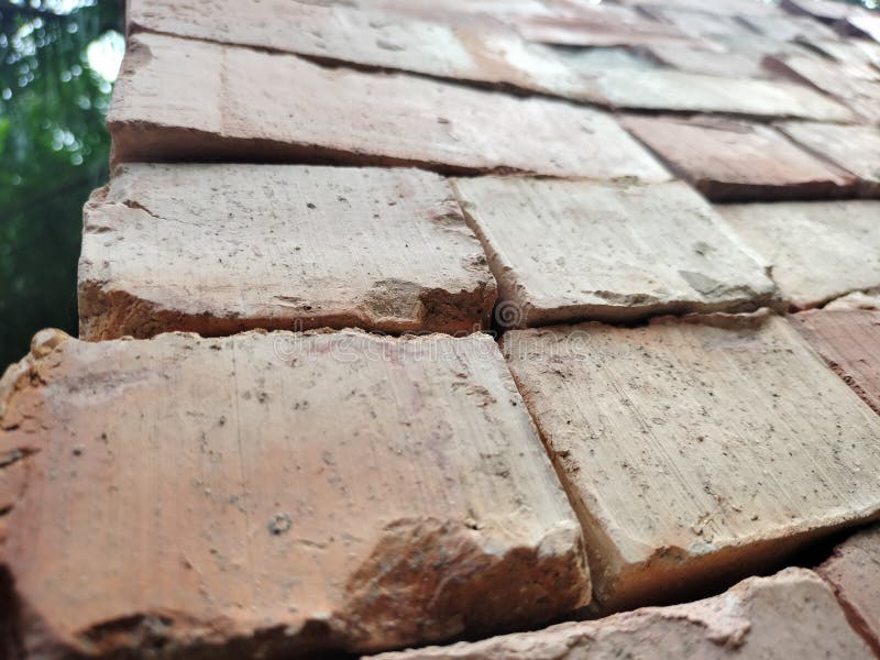 Close Up of Stack of Red Brick Building. Stock Photo - Image of rock ...