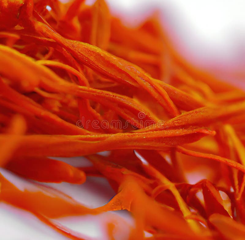 Close Up of Stack of Saffron Created Using Generative Ai Technology ...
