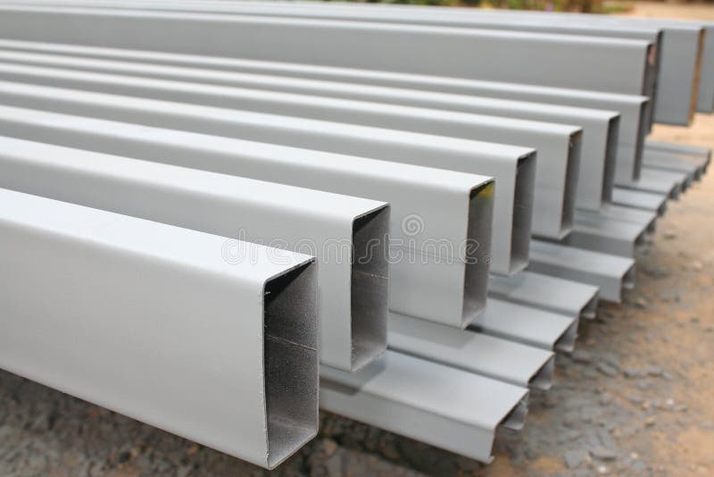 Stack steel on the ground stock photo. Image of corrosion - 134267106