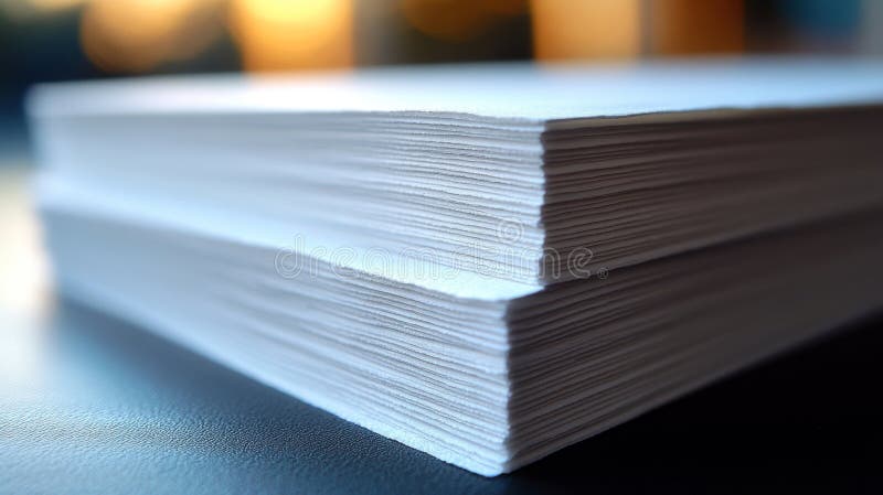 Stack of Papers.Organized Thoughts Stock Illustration - Illustration of ...