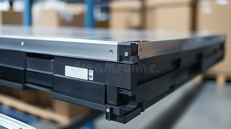 Close Up of Stackable Industrial Container Showing Manufacturing ...