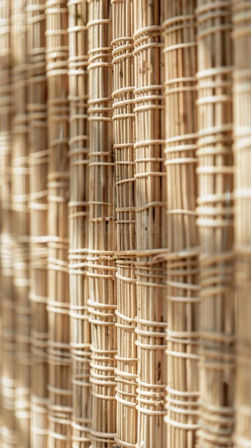 Close-up of Stacked Bamboo Sticks, Textured Background Stock Image ...